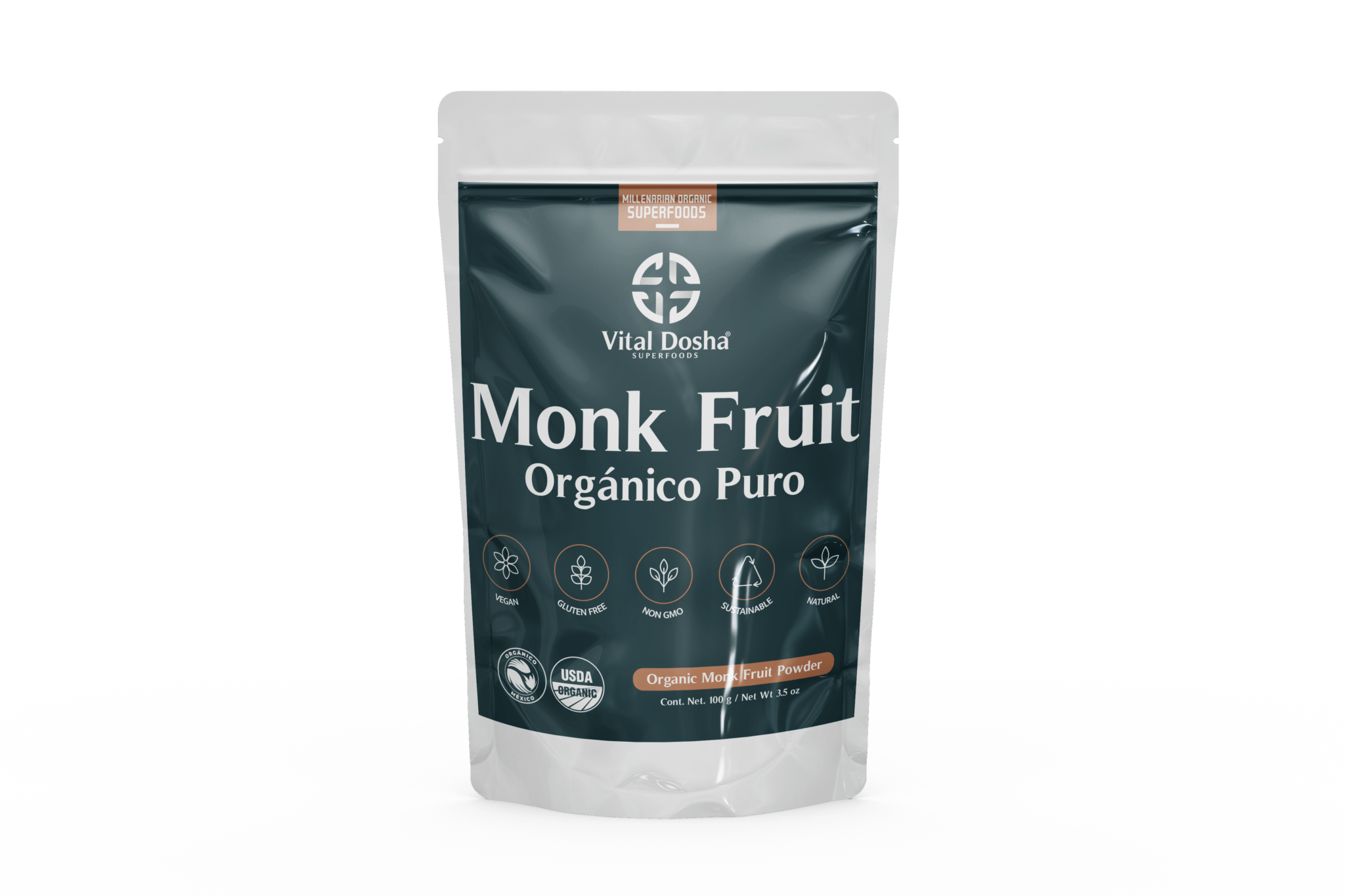 Monkfruit Orgánico 100 gr - Vital Dosha
